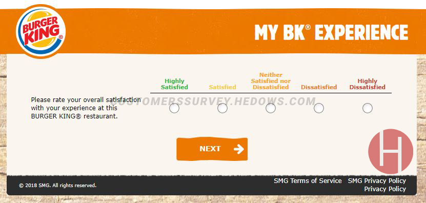 My BK Experience - Win a Free Whooper With Burger King Survey